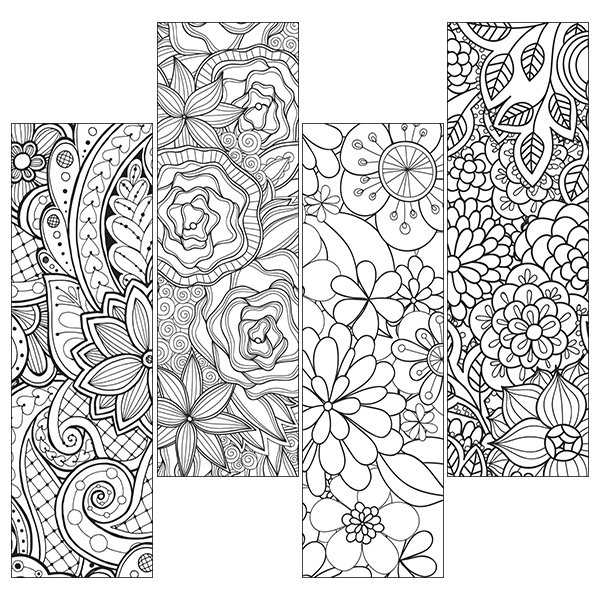 Signet à colorier - Floral | RM Leduc&CIE