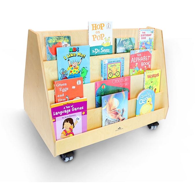 Two sided mobile book stand from Whitney Brothers | RM Leduc&CIE
